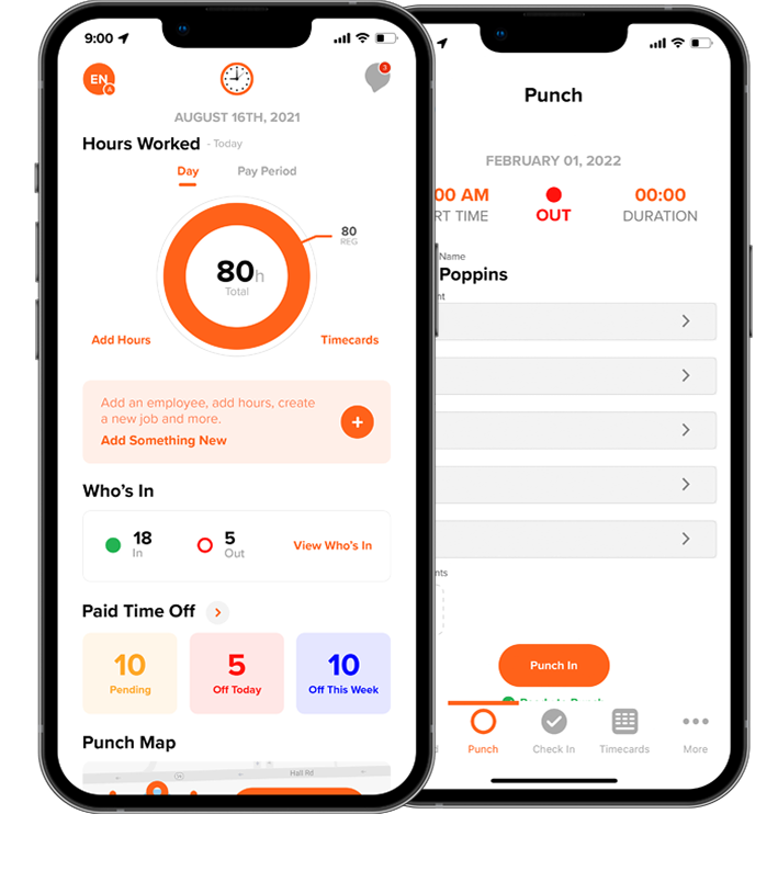 Mobile Time Clock For Employees | OnTheClock